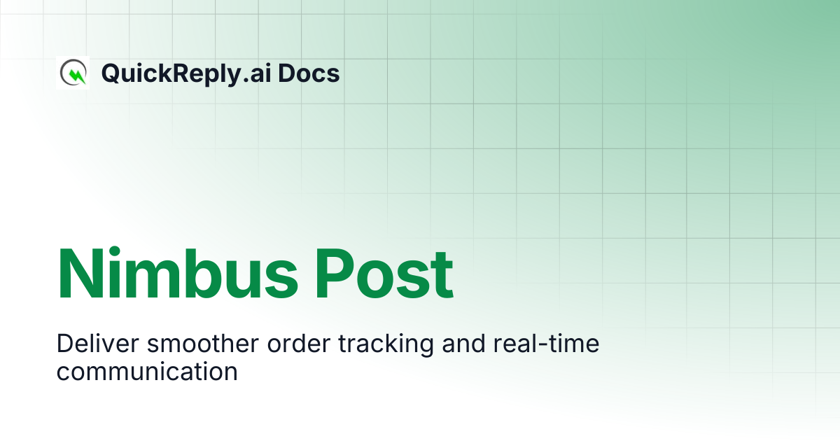 Nimbus Post | QuickReply.ai Official Documentation